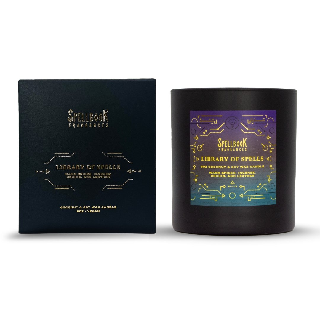 Library of Spells 8 oz Candle - Spellbook Fragrances